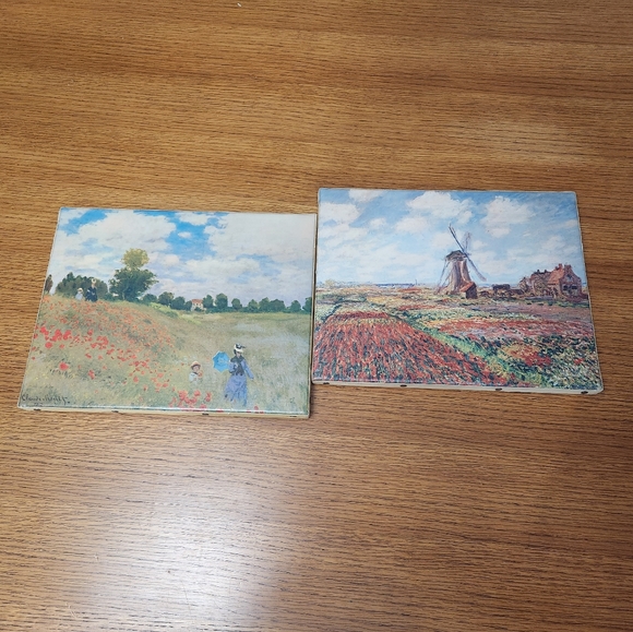 Vintage | Art | Vintage 95s Pair Of Monet Painting Canvas Prints Braun ...